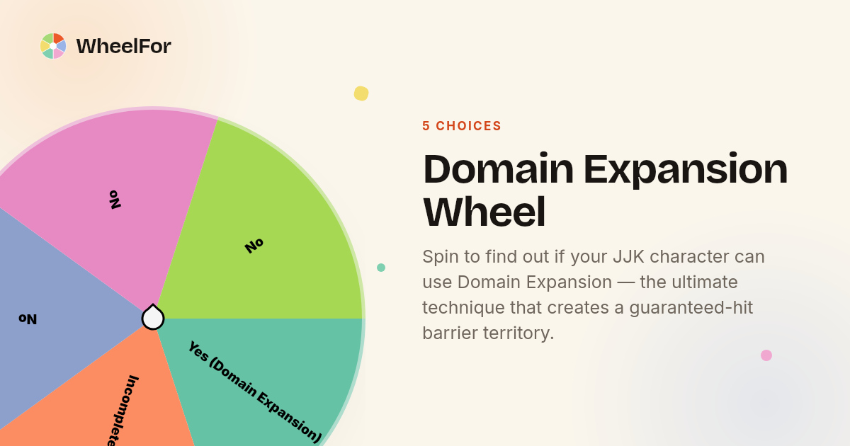 Domain Expansion Wheel | WheelFor